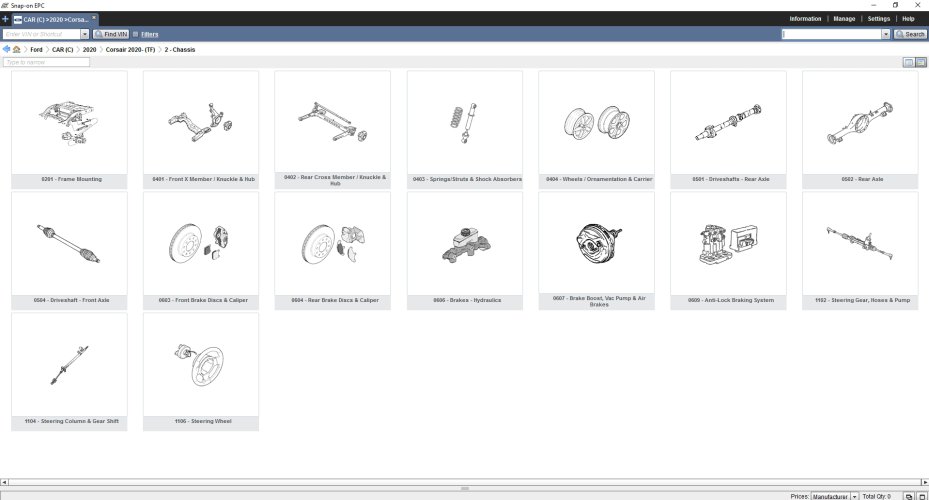SOFT - Ford USA Snap-on EPC 2020 [11.2019] Spare Parts Catalog ...